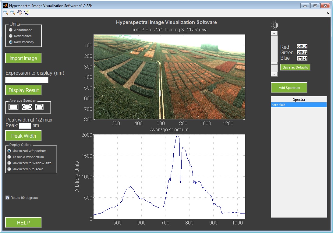 Hyperspectral Image Visualization Software – Middleton Spectral Vision Blog